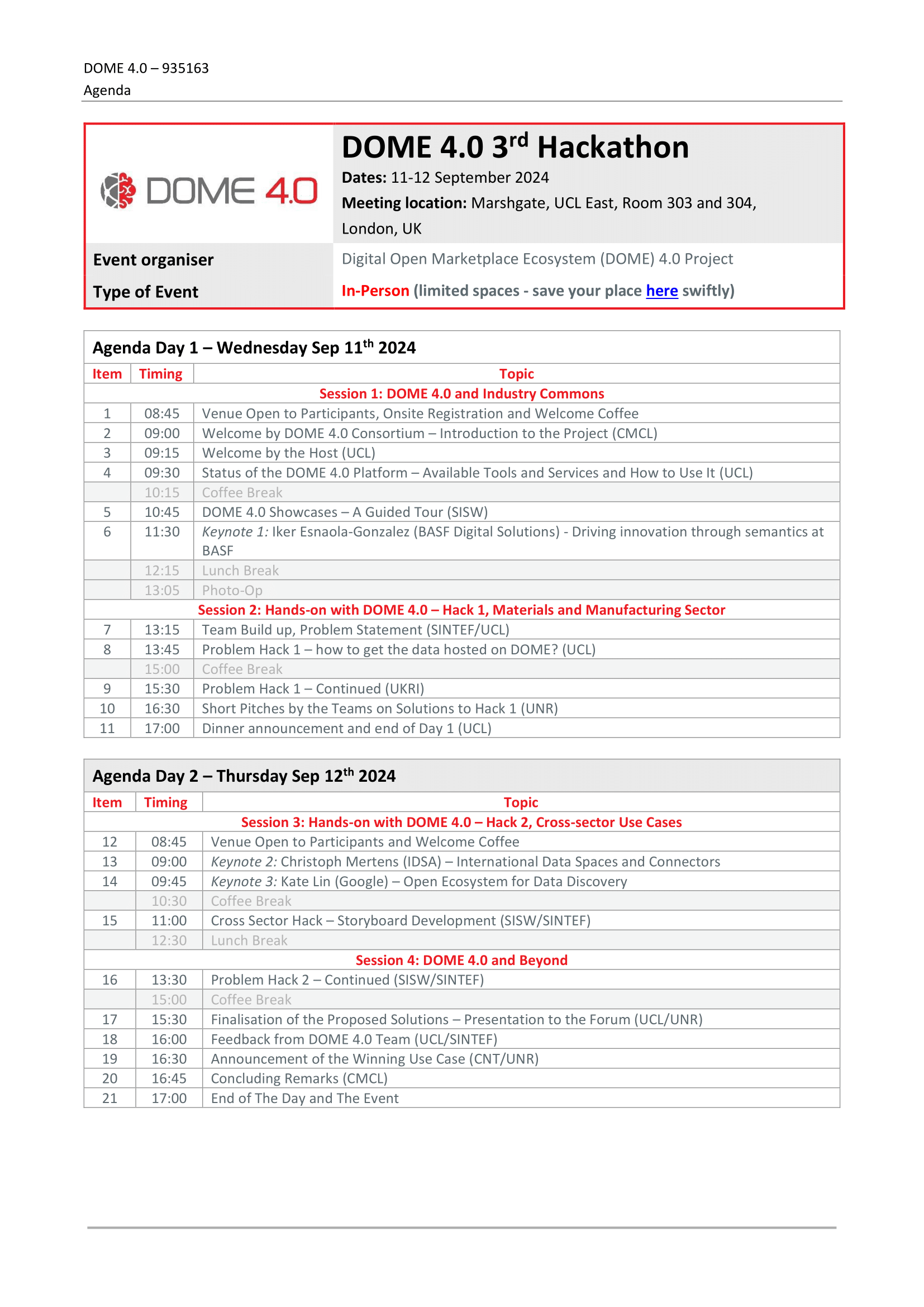 Welcome to Hackathon 3: Explore the Power of Data with DOME 4.0 | DOME 4.0 - EU Project